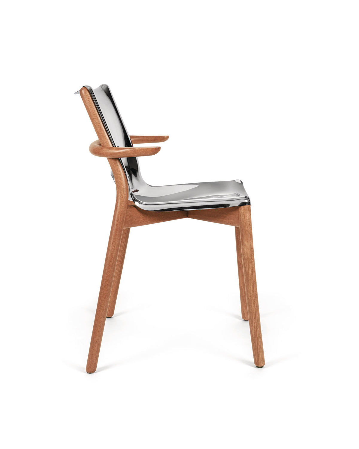 Poêle Collection - Monoshell chair with armrests | Alessi