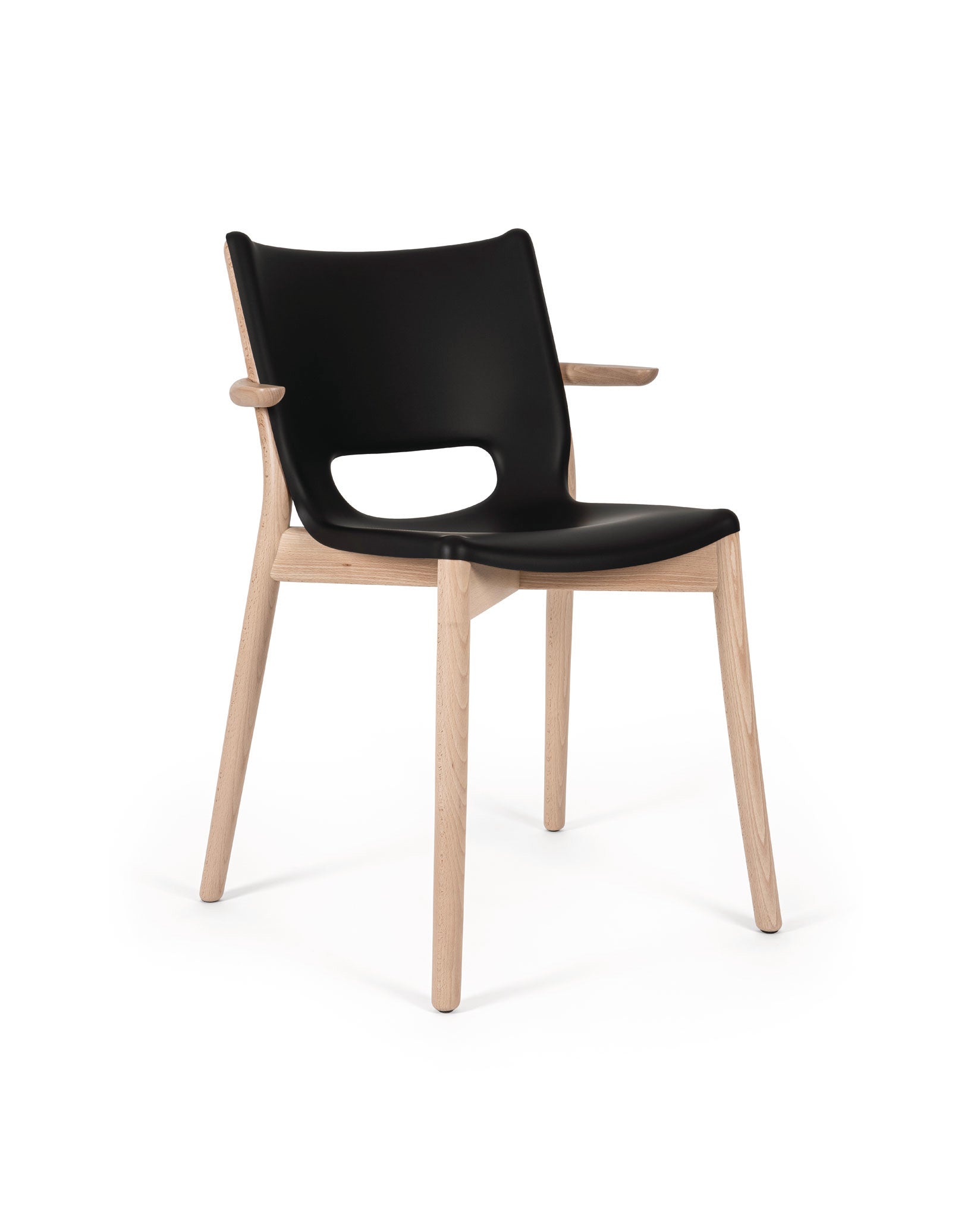 Poêle Collection: Monoshell chair with armrests | Alessi